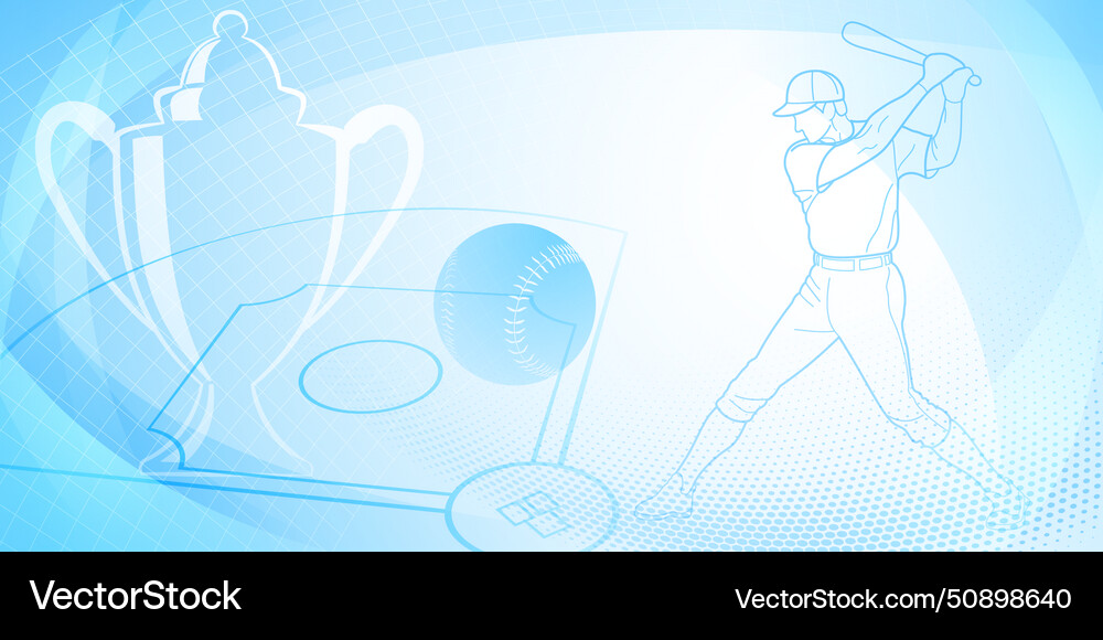 Baseball themed background Royalty Free Vector Image