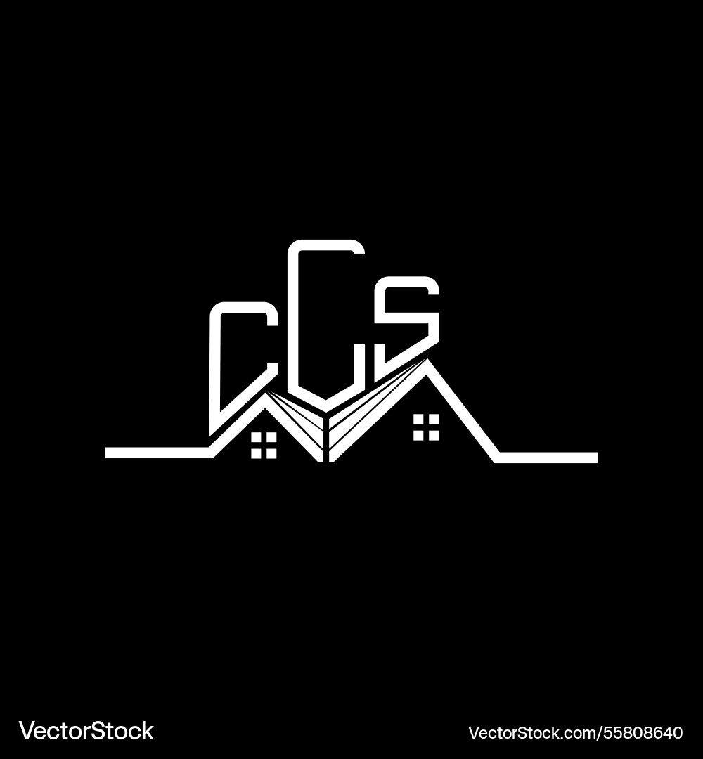Cls real state logo design simple and modern Vector Image