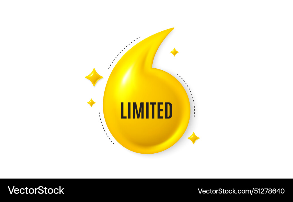 Limited symbol special offer sign 3d Royalty Free Vector