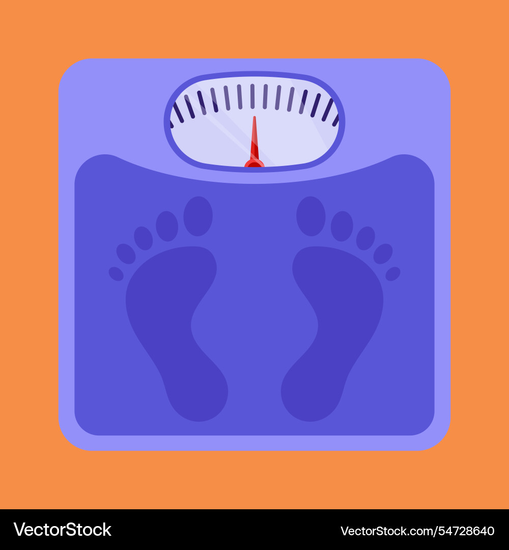 Weight machine icon measurement Royalty Free Vector Image
