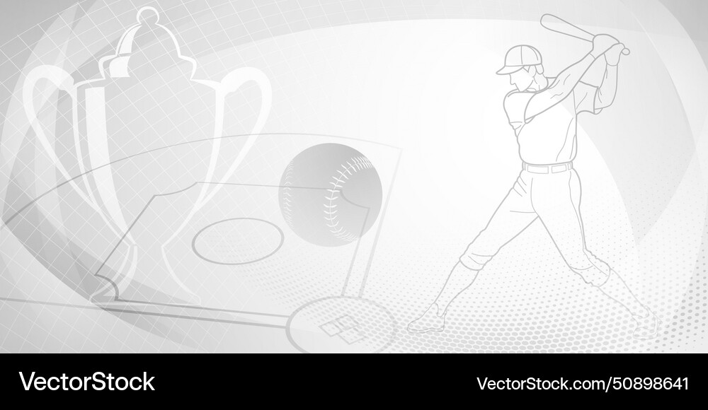 Baseball themed background Royalty Free Vector Image