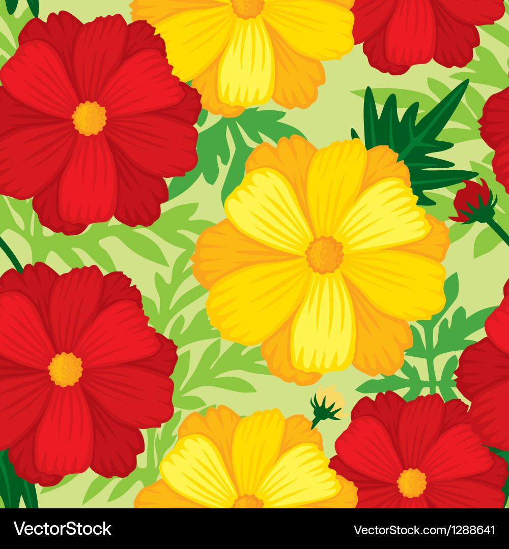Flower seamless Royalty Free Vector Image - VectorStock