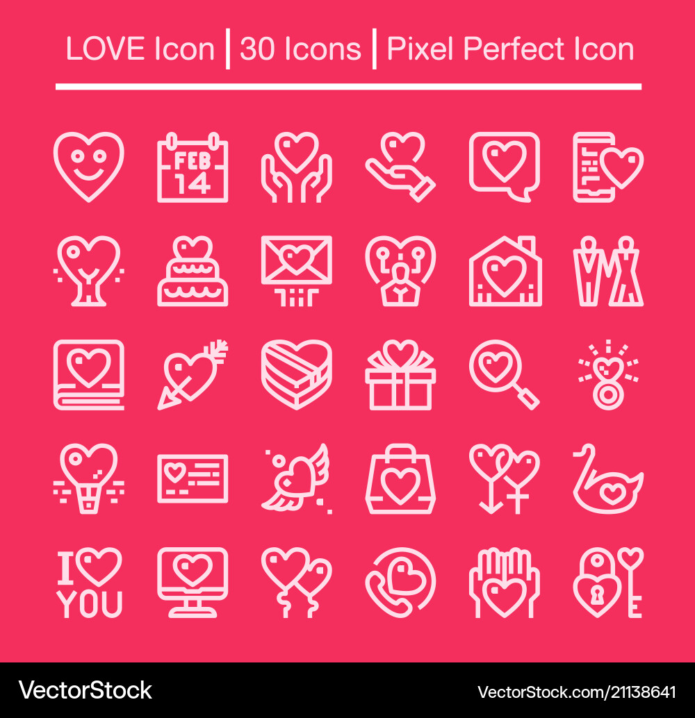 Love line icon Royalty Free Vector Image - VectorStock