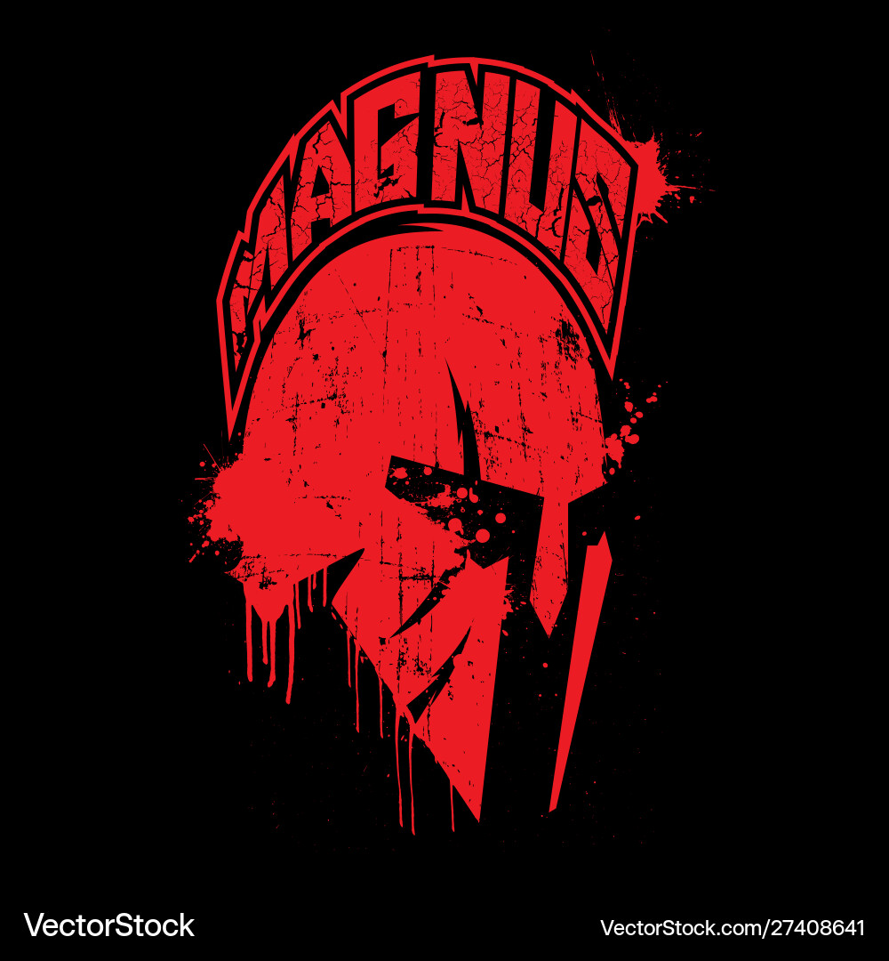 Spartan warrior strong magnus Royalty Free Vector Image