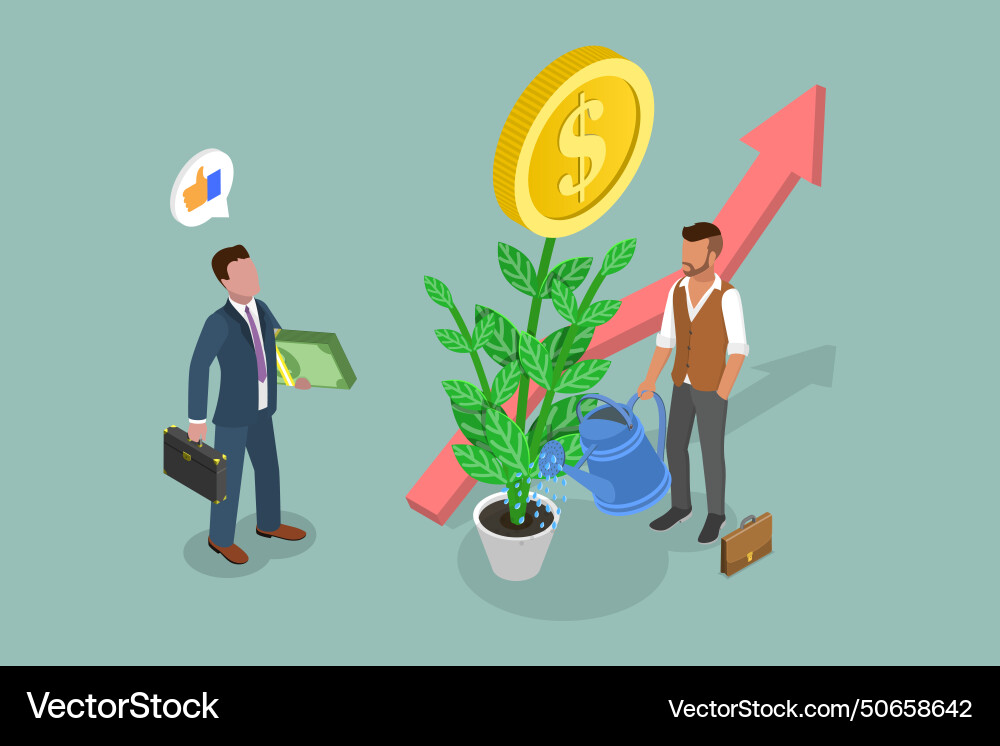 3d Isometric Flat Royalty Free Vector Image Vectorstock