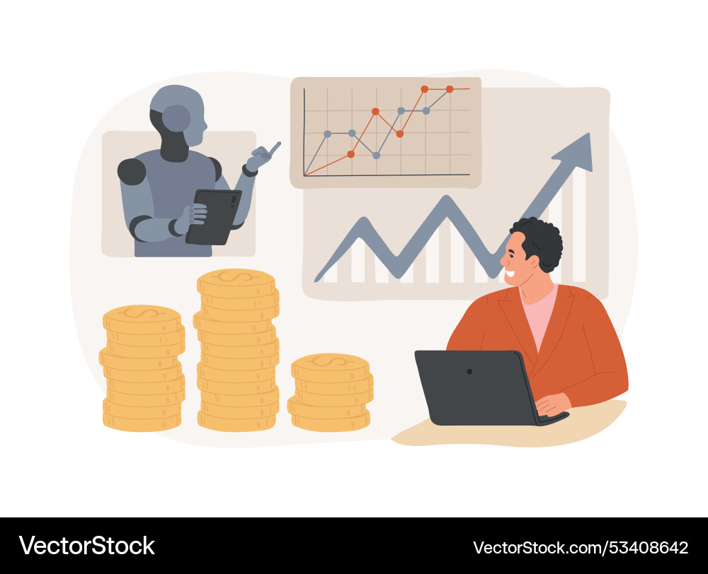 Ai-dynamic pricing strategies abstract concept Vector Image Ai-dynamic pricing strategies abstract concept Vector Image