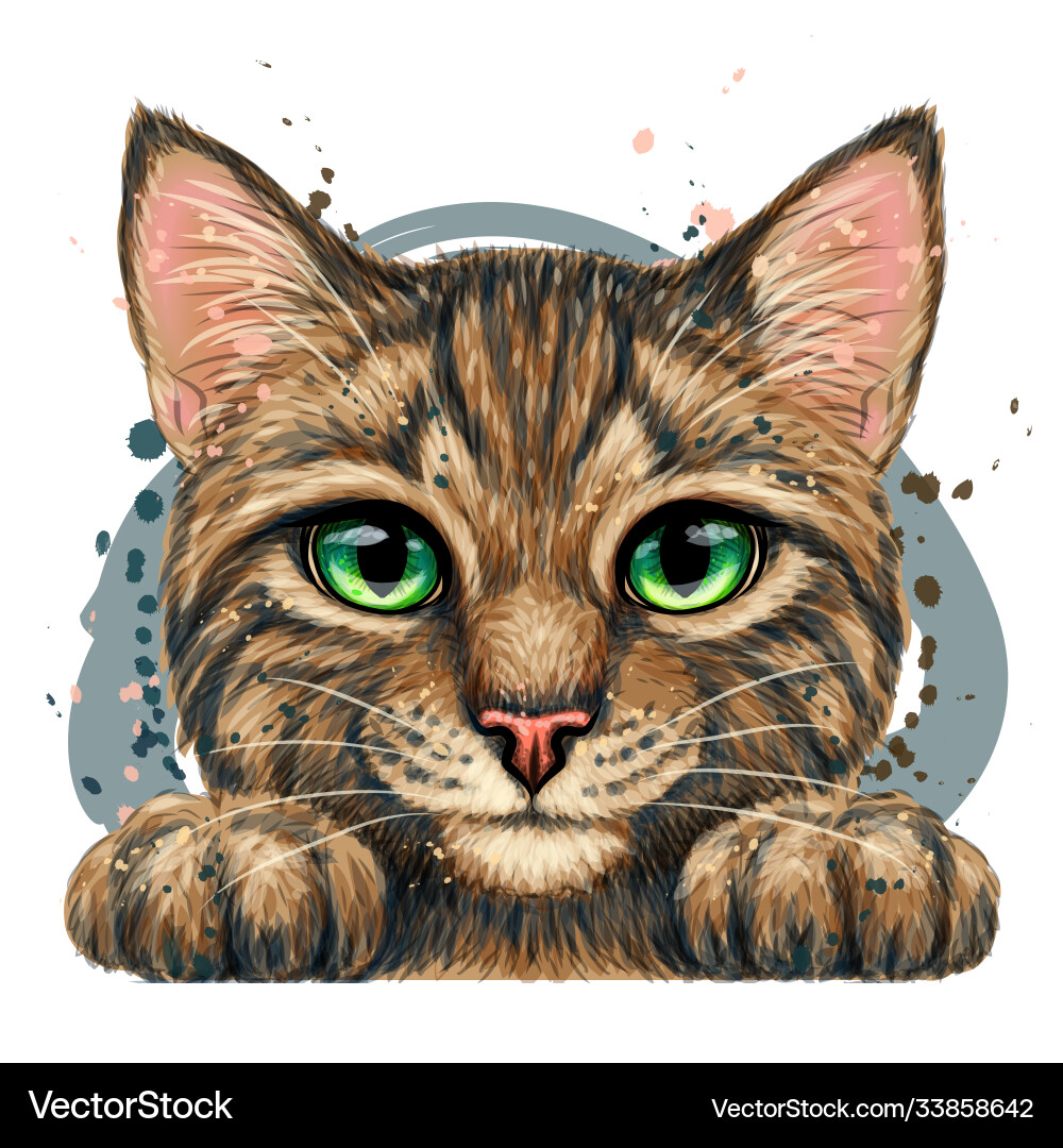 Kitten Realistic Cartoon Vector Images (over 1,400)