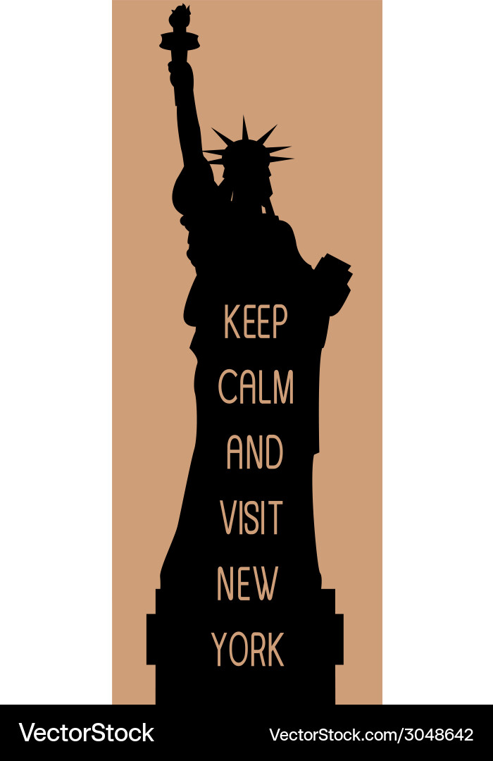 New york travel card Royalty Free Vector Image