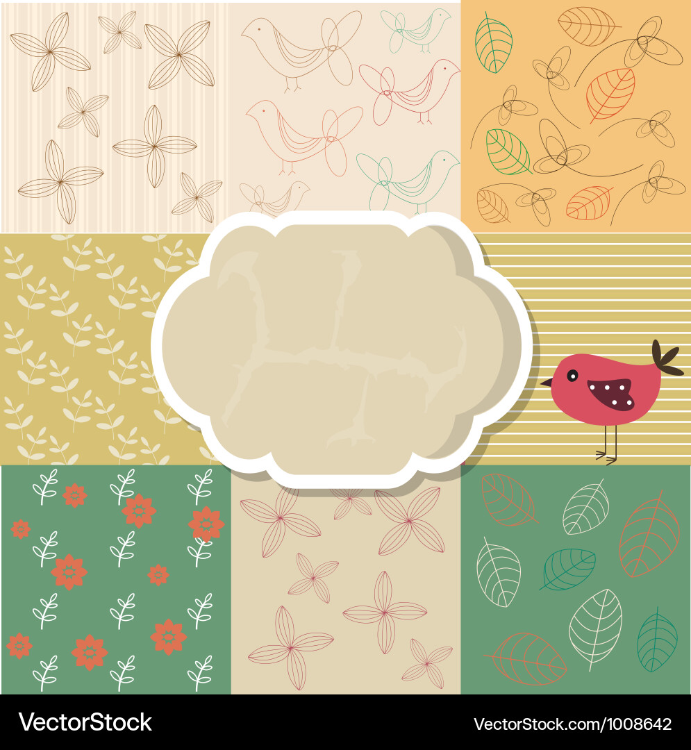 Scrapbook template Royalty Free Vector Image - VectorStock