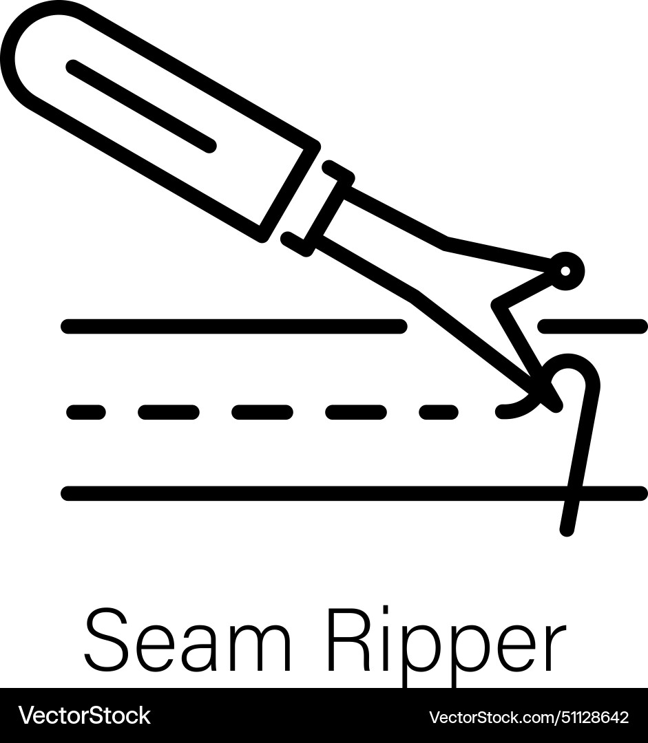 Seam ripper Royalty Free Vector Image - VectorStock