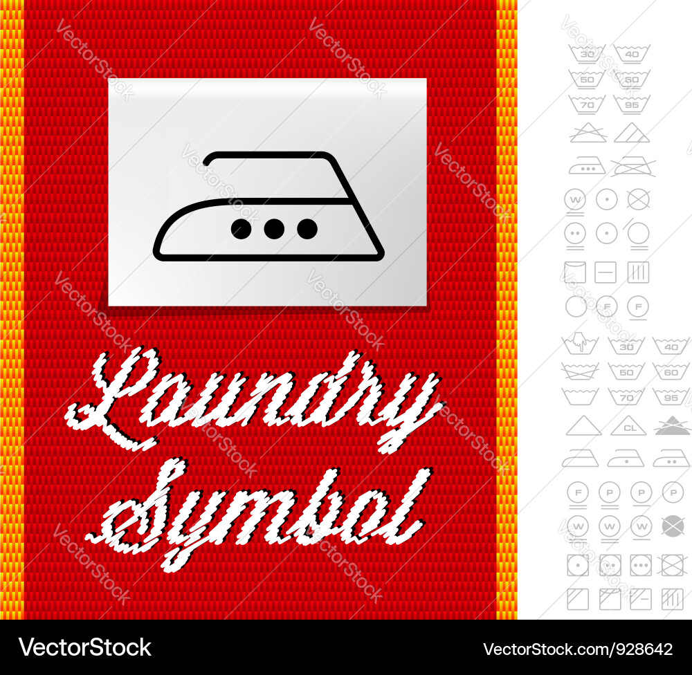 Washing symbols Royalty Free Vector Image - VectorStock