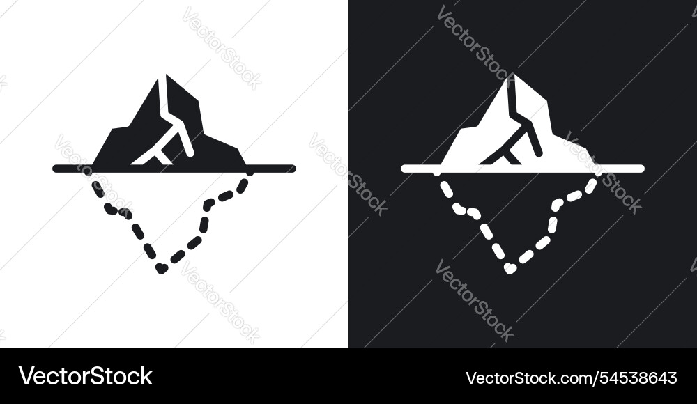 Iceberg icon Royalty Free Vector Image - VectorStock