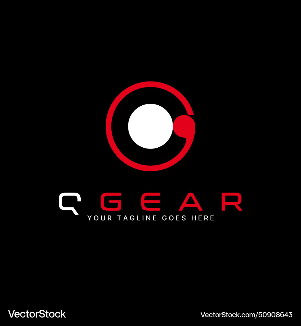 Icon letter initial g or o font application Vector Image