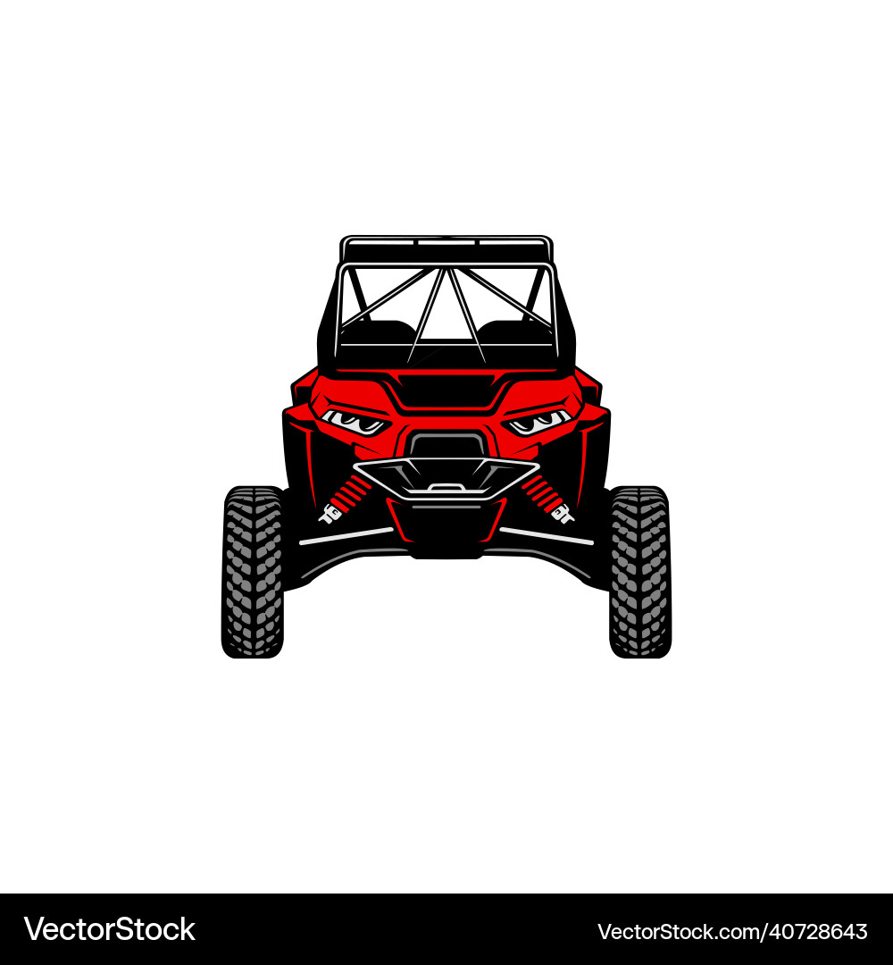Off road adventure utv buggy Royalty Free Vector Image