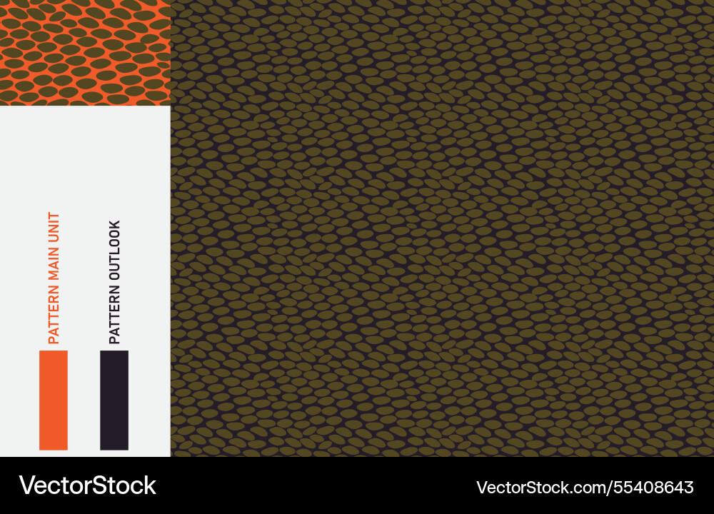 Seamless snake skin cloth pattern collection Vector Image