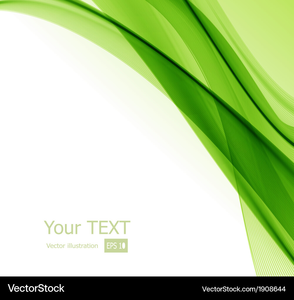 Dynamic Green Line Background Royalty Free Vector Image