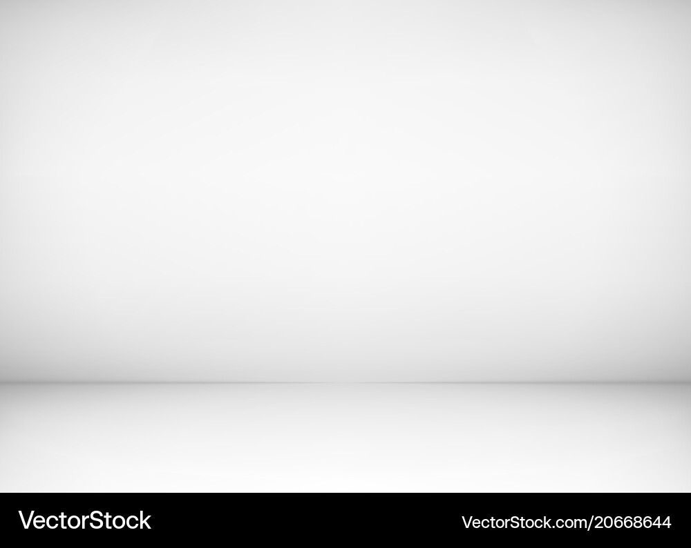 Empty studio room interior white wall and floor Vector Image