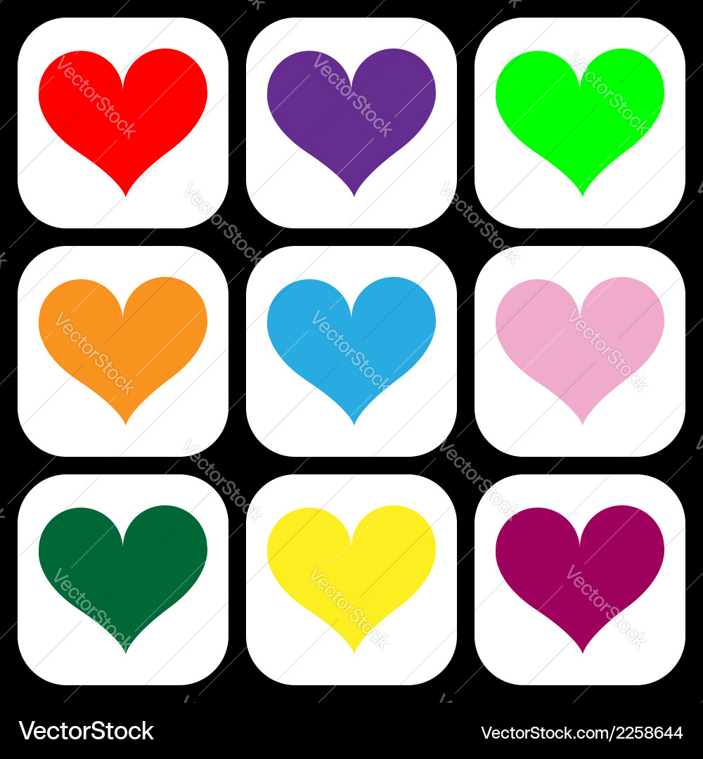 Hearts Royalty Free Vector Image - VectorStock