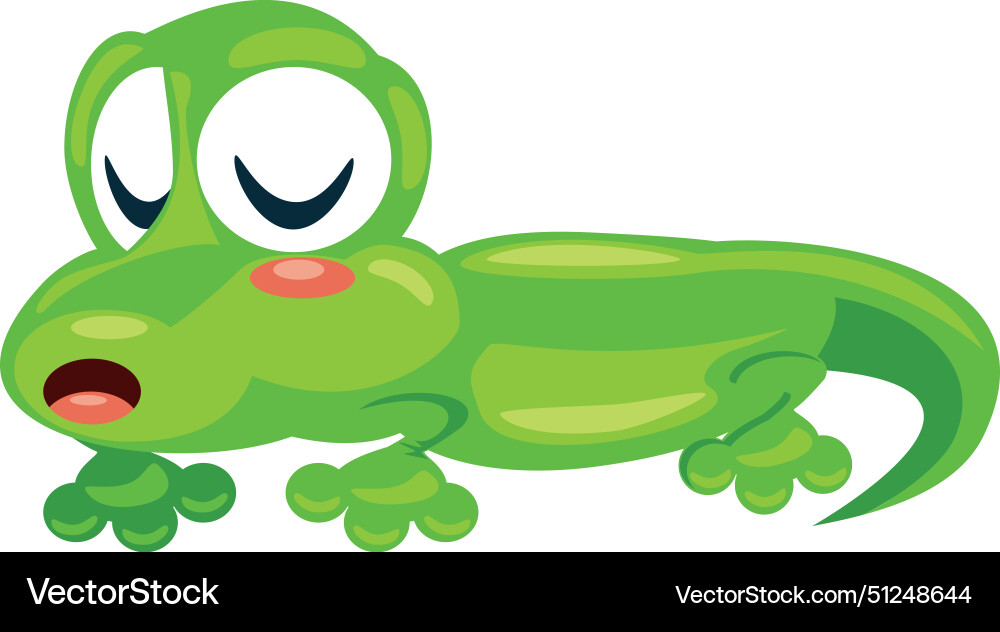 Lizard mascot cartoon Royalty Free Vector Image