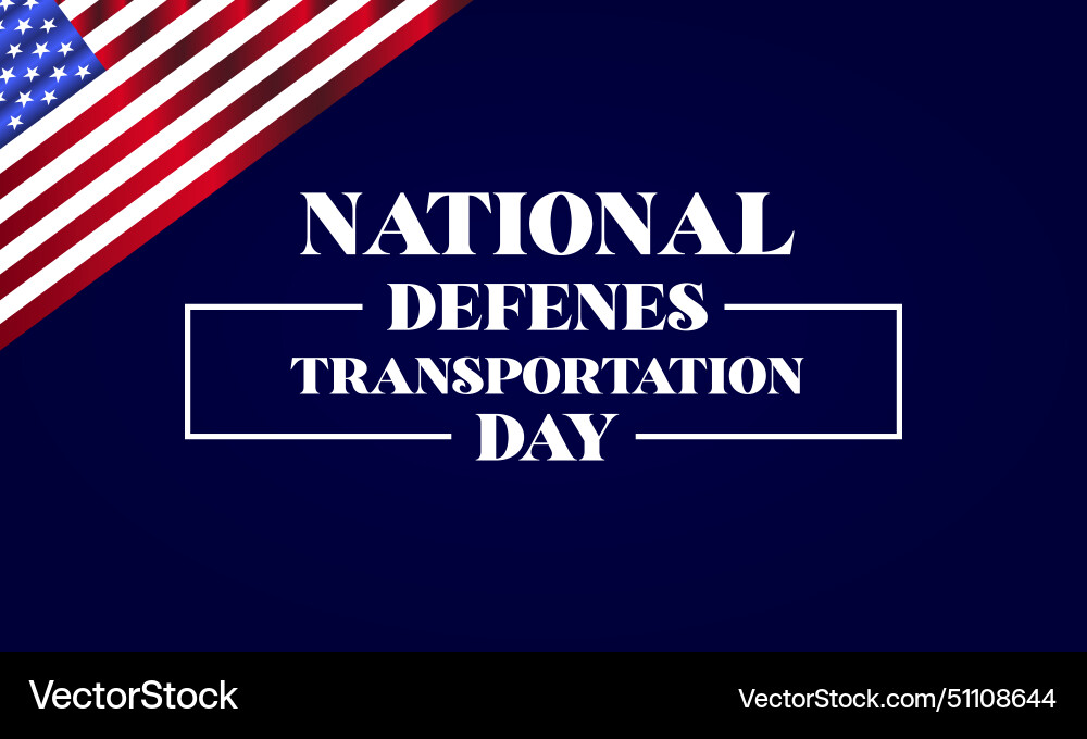 National defense transportation day artwork Vector Image