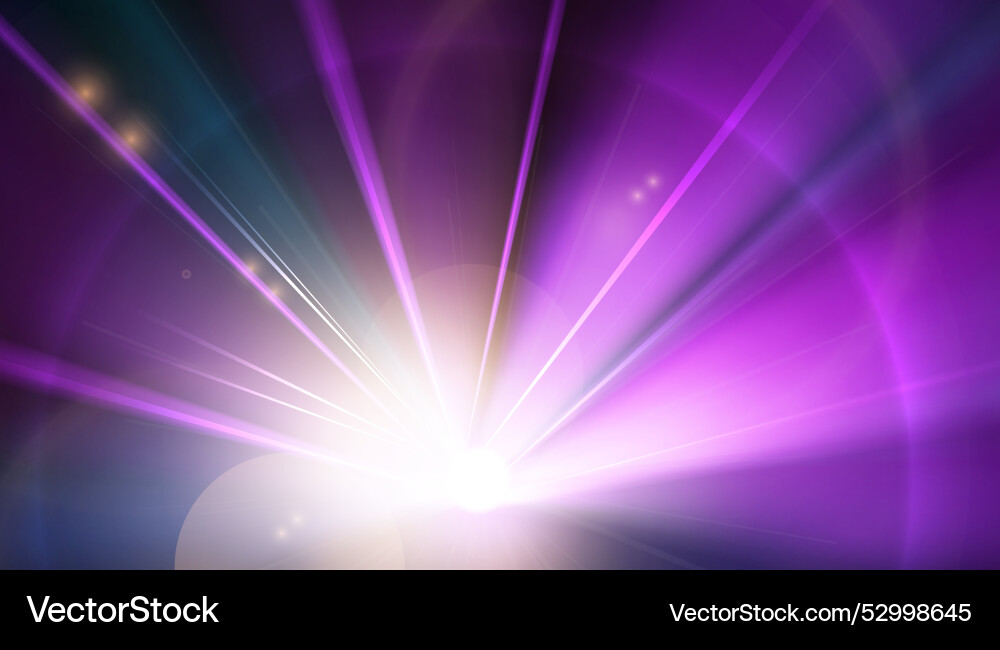 Abstract light burst spotlight Royalty Free Vector Image