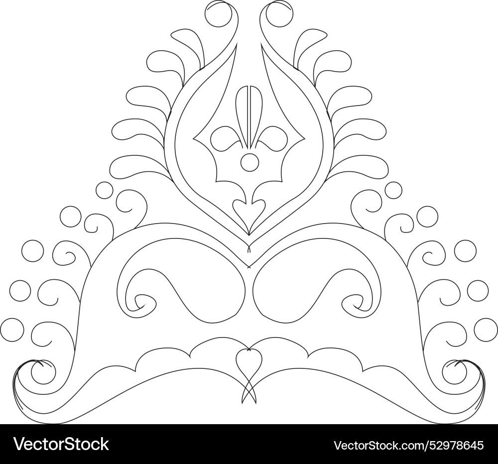 Alpona design elements Royalty Free Vector Image