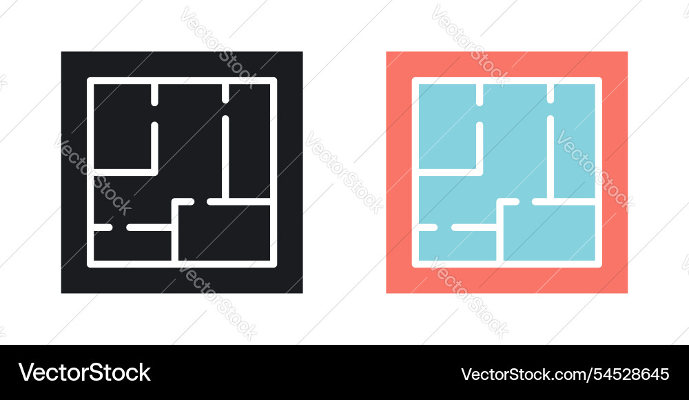 Architecture Plan Icon Royalty Free Vector Image
