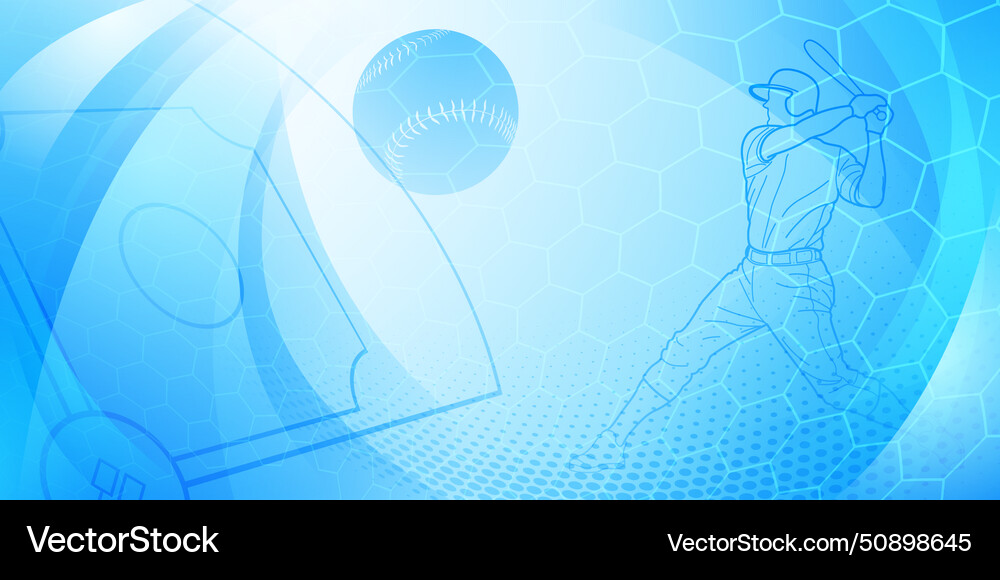 Baseball themed background Royalty Free Vector Image