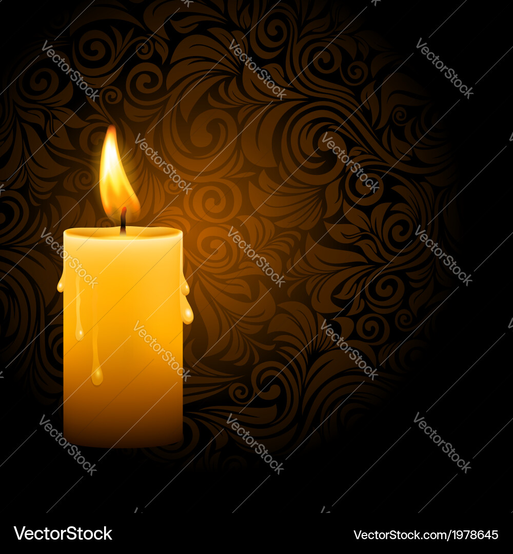 Candle Royalty Free Vector Image - VectorStock