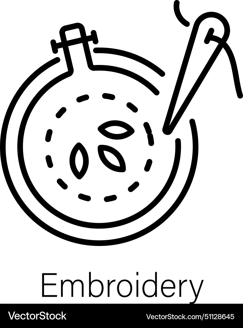Embroidery Royalty Free Vector Image - VectorStock