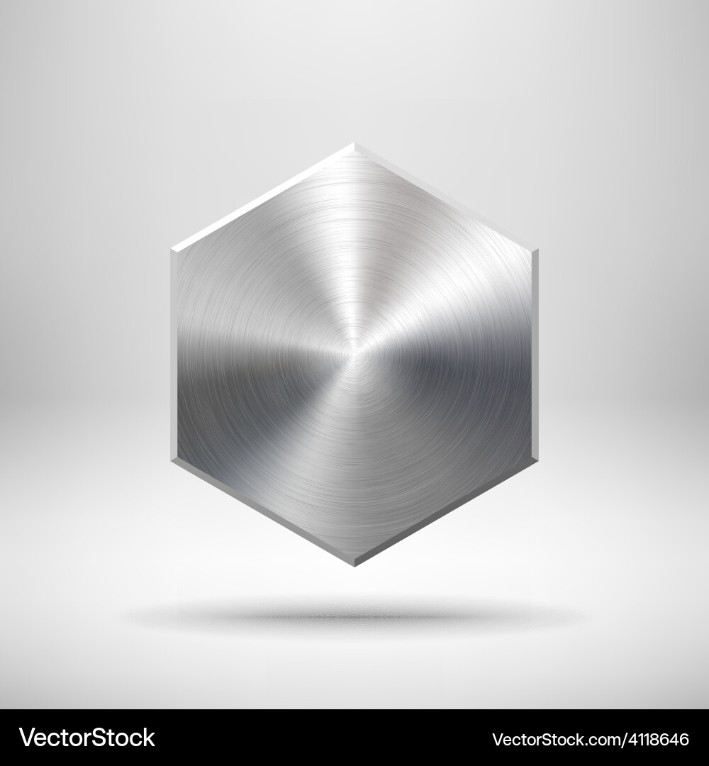 Abstract polygon button template – Royalty-Free Vector | VectorStock
