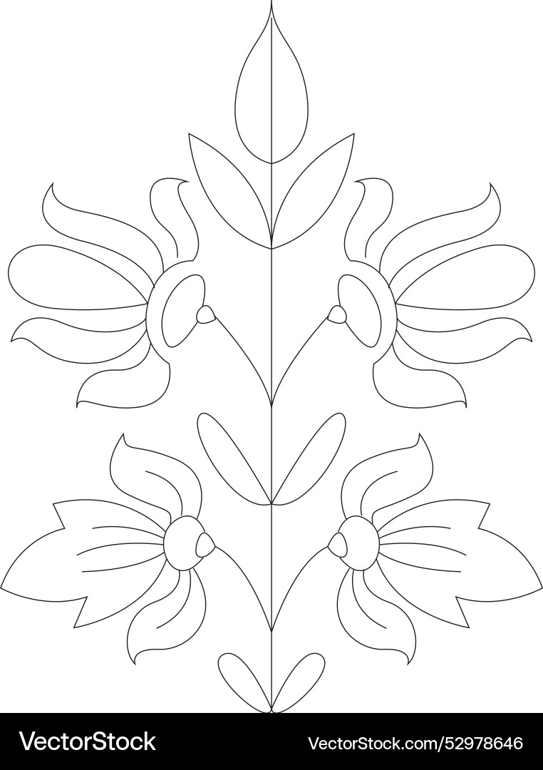 Alpona design elements Royalty Free Vector Image