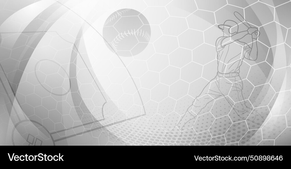 Baseball themed background Royalty Free Vector Image