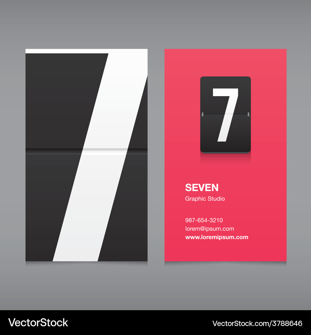 Business card number 7 Royalty Free Vector Image