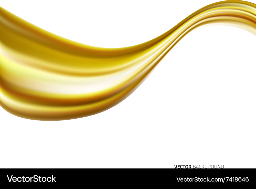 Engine oil wave isolated Royalty Free Vector Image