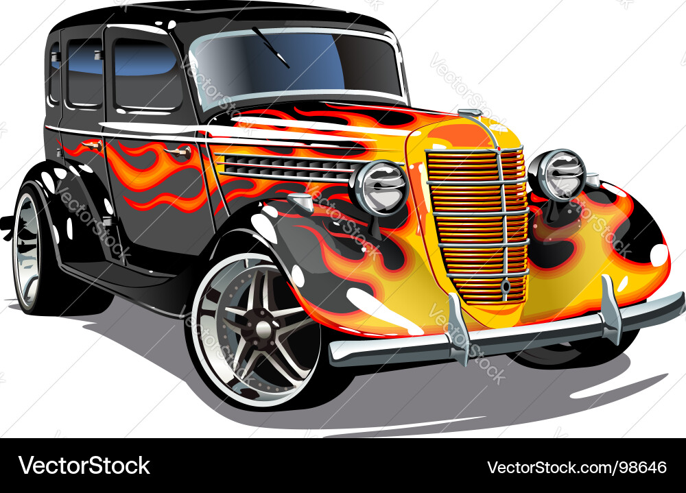 Soviet Hot Rod Royalty Free Vector Image - VectorStock