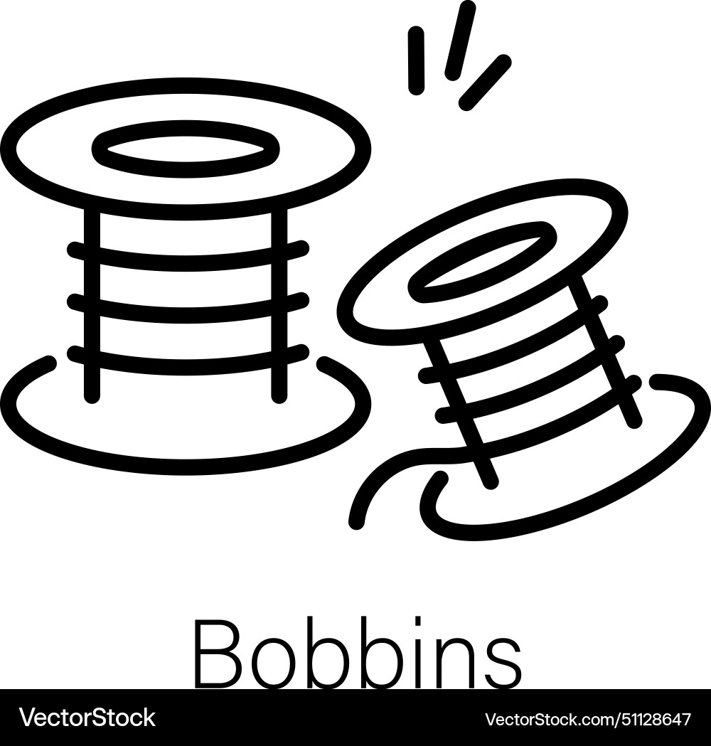 Bobbins Royalty Free Vector Image - VectorStock
