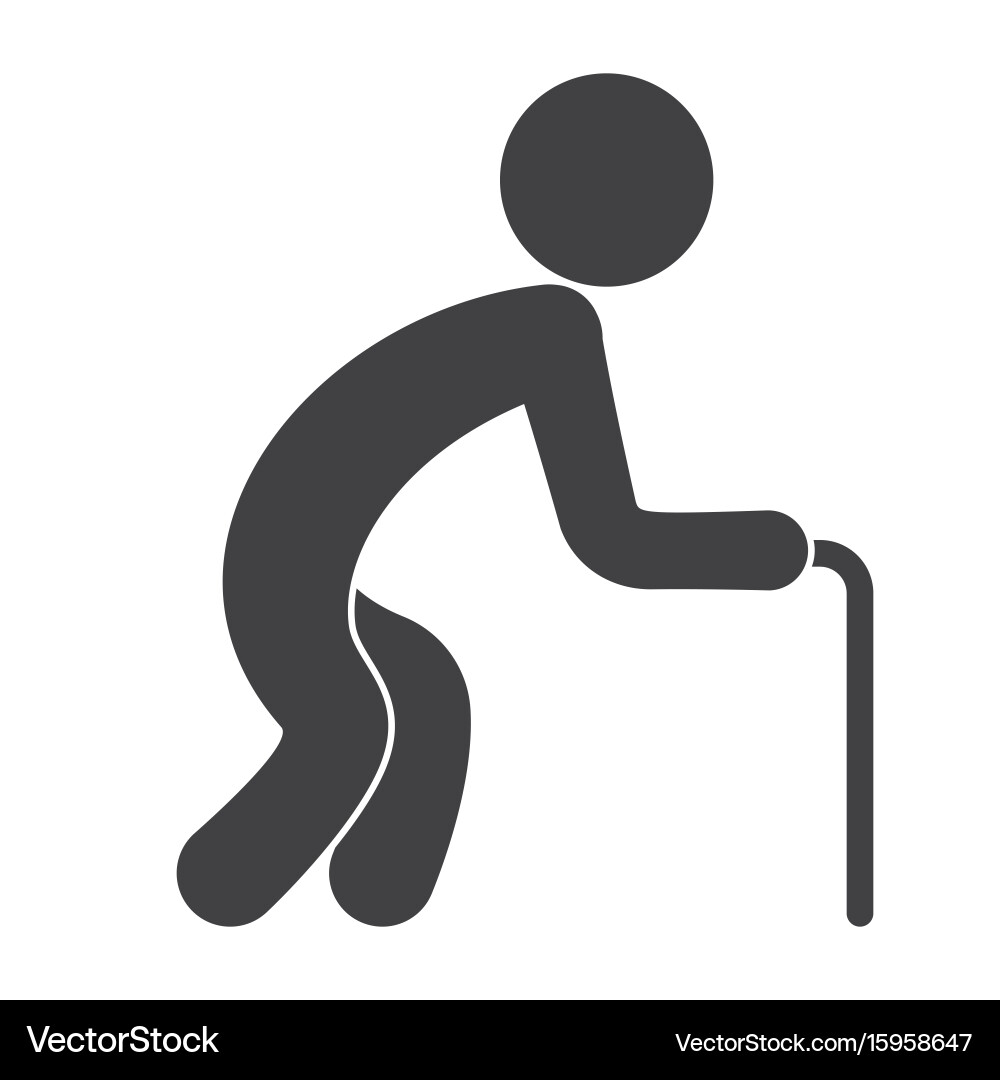 Geriatrics icon Royalty Free Vector Image - VectorStock