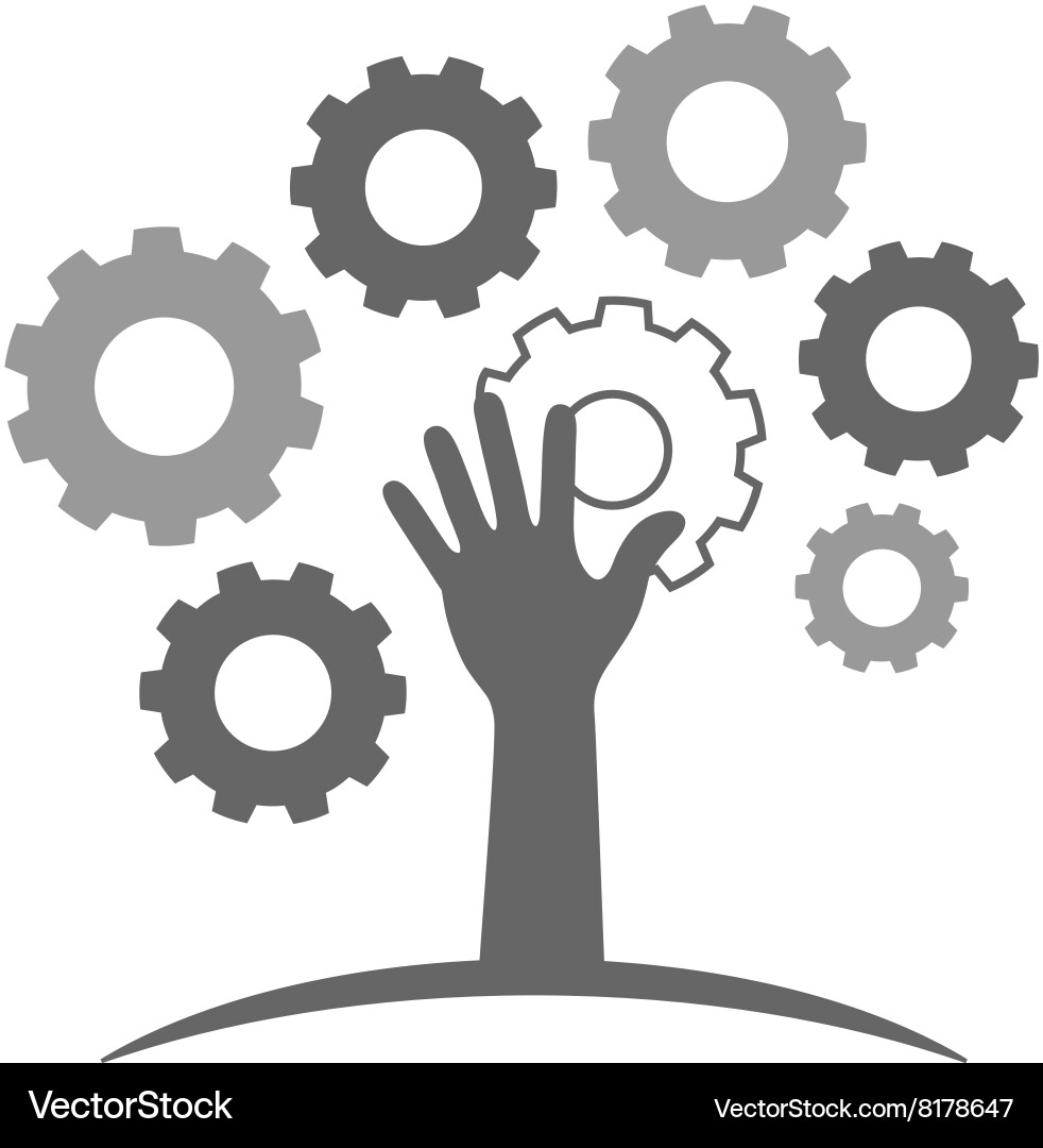 Mechanic-tree Royalty Free Vector Image - VectorStock