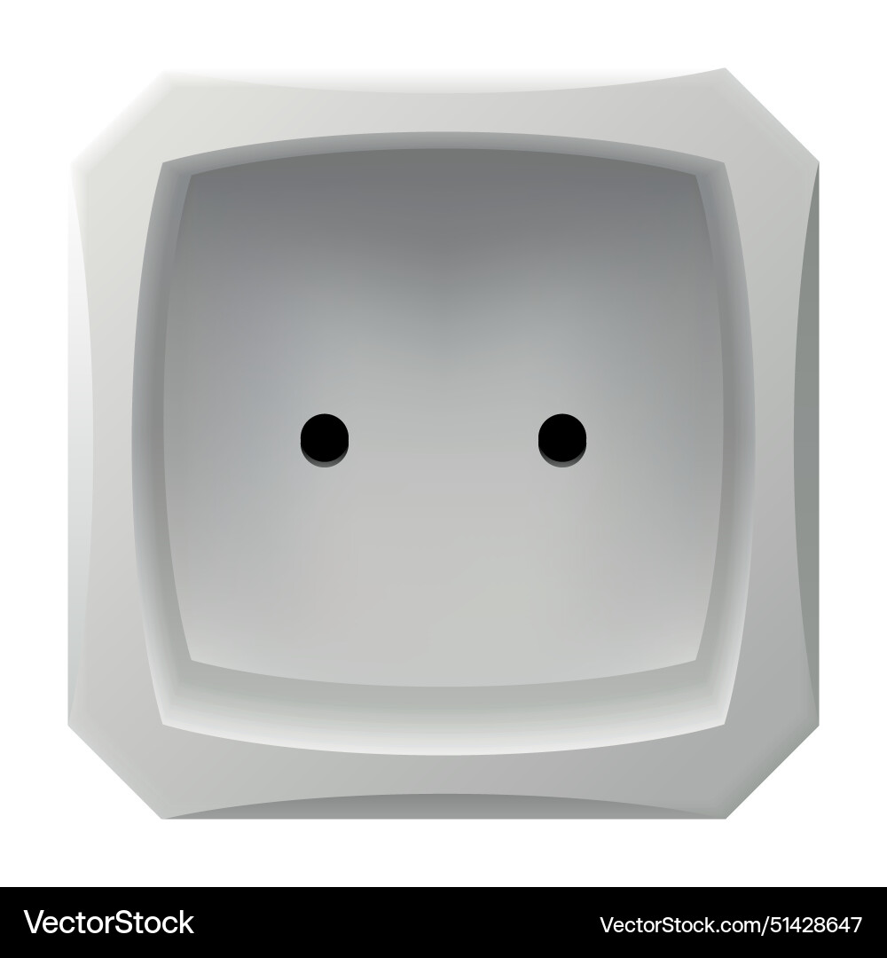 Realistic socket icon interior wall outlets Vector Image