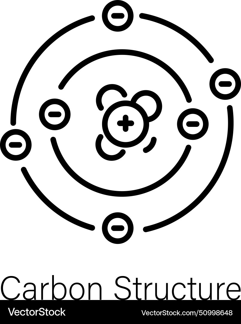 Carbon structure Royalty Free Vector Image - VectorStock