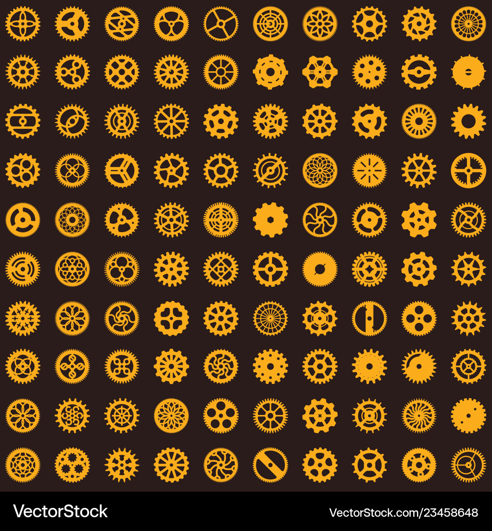 Creative steampunk seamless texture design Vector Image