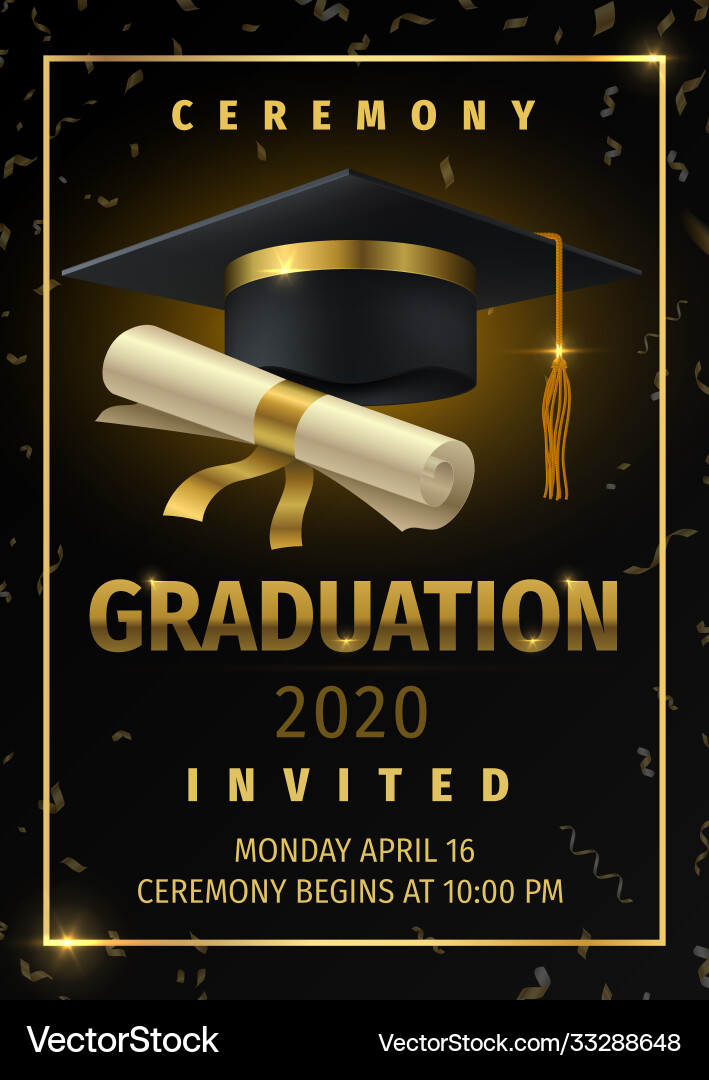 Graduation Announcement Template Vector Images (over 300)