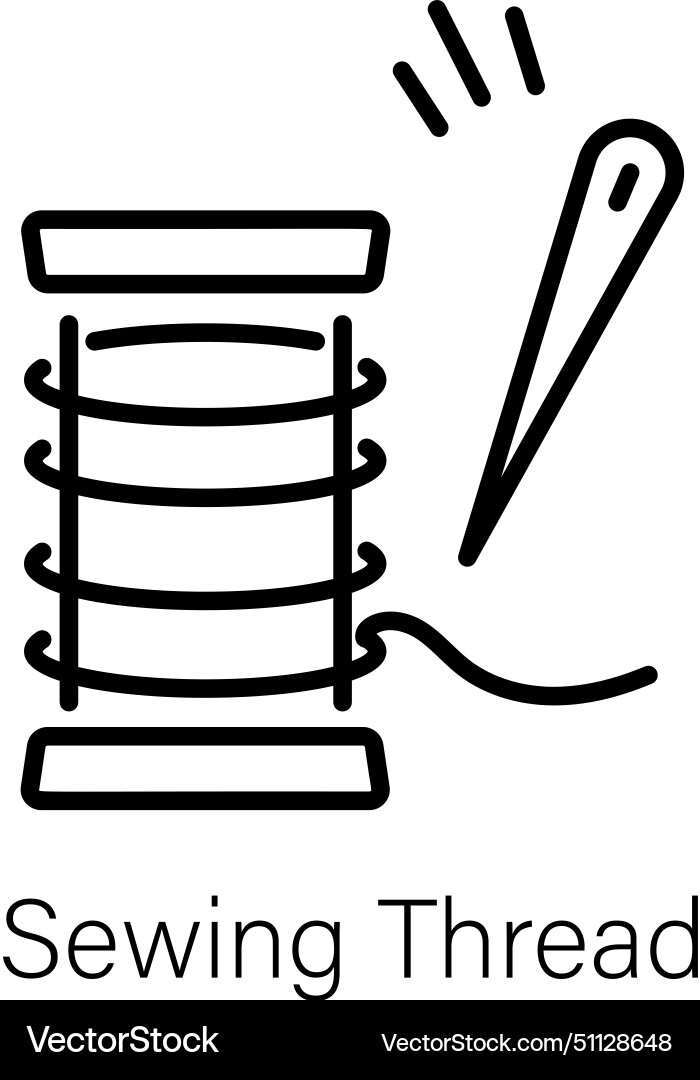 Sewing thread Royalty Free Vector Image - VectorStock