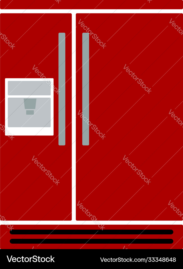 Wide refrigerator icon Royalty Free Vector Image