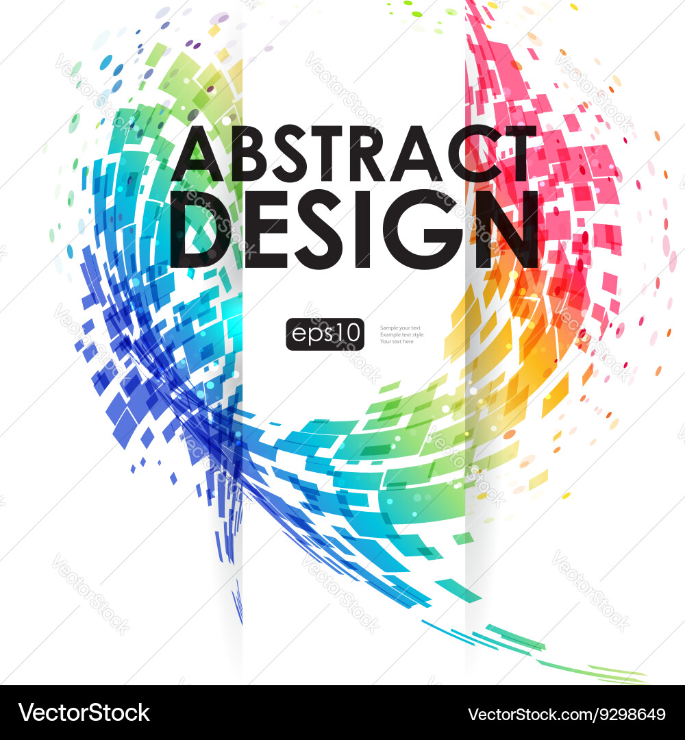 Abstract background with movement geometric Vector Image