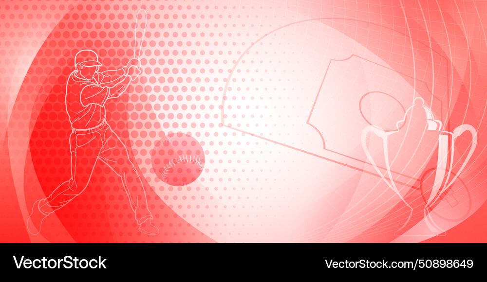 Baseball themed background Royalty Free Vector Image