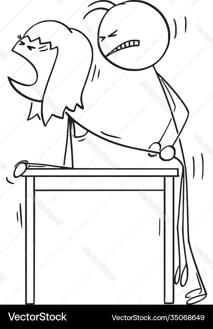 Cartoon Kama Sutra Sex Pose Sexual Position Vector Image