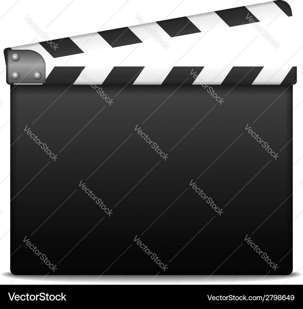 Clapper board Royalty Free Vector Image - VectorStock