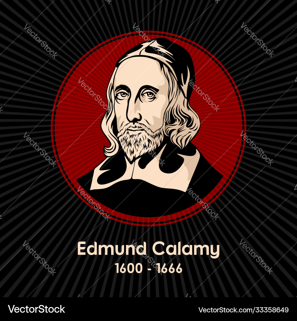 Edmund calamy Royalty Free Vector Image - VectorStock